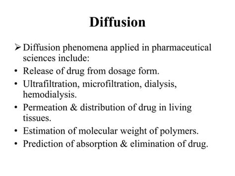Diffusion Principles In Biological System Pdf