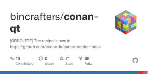 Github Bincrafters Conan Qt Obsolete The Recipe Is Now In Https Github Conan Io Conan
