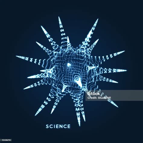 연결 구조입니다 과학 기술에 대 한 3d 추상적인 벡터 일러스트입니다 광고 마케팅 프레 젠 테이 션에 사용할 수 있습니다 3차원 형태에 대한 스톡 벡터 아트 및 기타 이미지