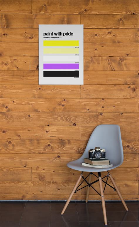 Non Binary Color Palette Digital Art Paint With Pride Etsy