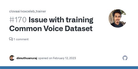Issue With Training Common Voice Dataset Issue Clovaai Voxceleb Trainer GitHub