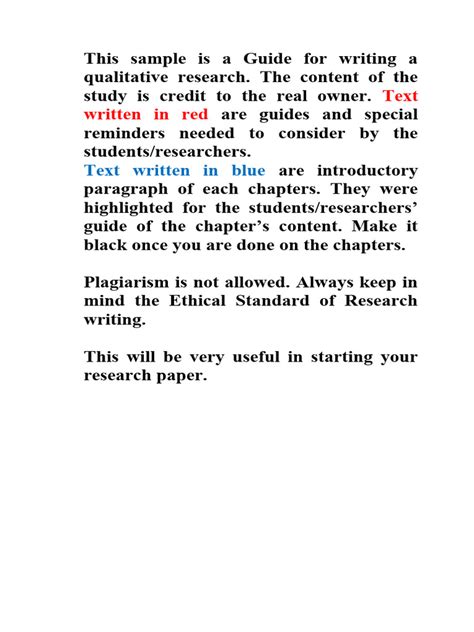 Qualitative Research Template 1 Pdf