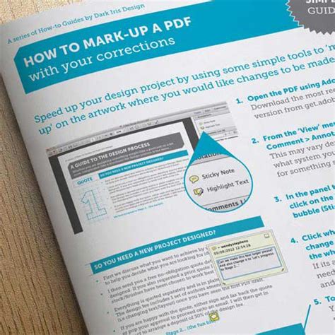 How To Mark Up A PDF In Acrobat With Your Amends Darkirisdesign Co Uk