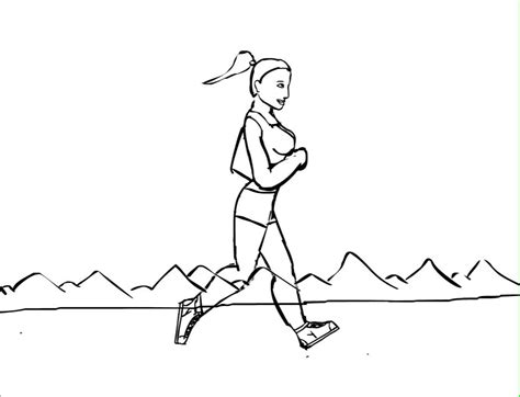 girl run cycle animation youtube