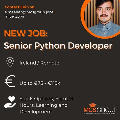 Pythondeveloper Techinnovation Remotework Aws Startupculture Eoin Meehan