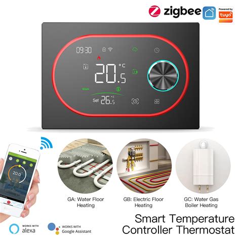 Zigbee Smart Thermostat For Underfloor Heating Bht 9000gblzb