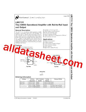 LMC7111 Datasheet PDF National Semiconductor TI