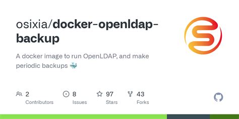 Github Osixiadocker Openldap Backup A Docker Image To Run Openldap And Make Periodic Backups 🐳