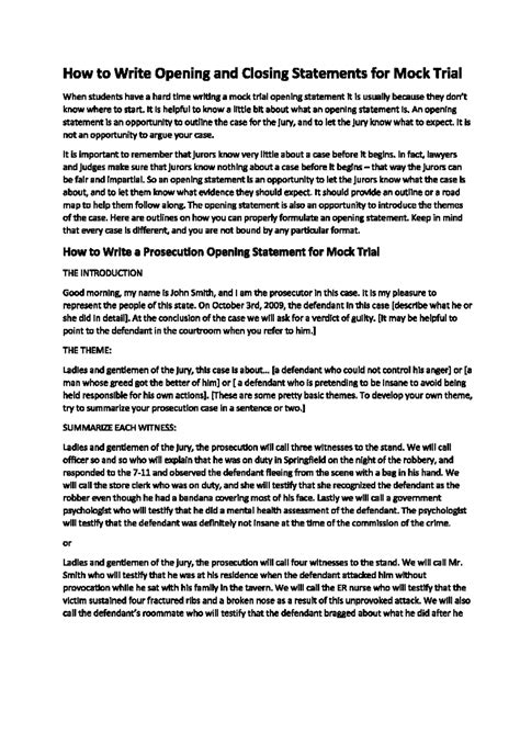 How To Write Opening And Closing Argument In Trial Język Angielski How To Write Opening And Closing Argument In Trial Język Angielski