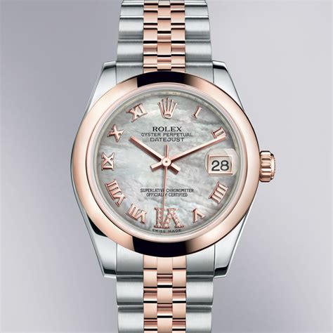 The Rolex Datejust 31 In Everose Rolesor Combination Of Oystersteel