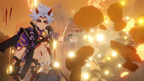 Genshin Impact Arataki Itto Guide Best Weapons Artifacts And