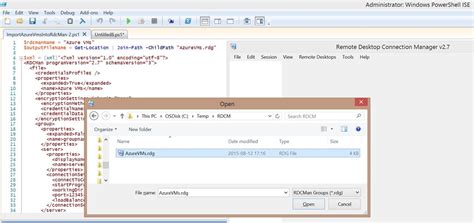 getting all azure vms rdp files azurefabric