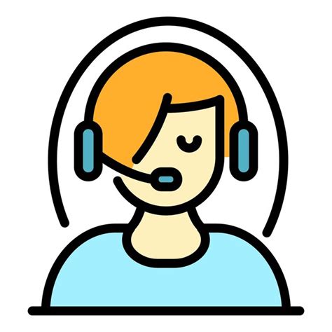 Premium Vector Store Operator Icon Outline Store Operator Vector Icon Color Flat Isolated