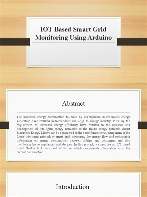 Iot Based Smart Grid Monitoring Usng Arduino Pdf Internet Of Things Electrical Grid