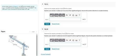 [solved] At The Instant Shown In Figure 1 Rod Ab Has Ang