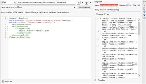 Soap Response 500 Internal Server Error While Its Working Fine With