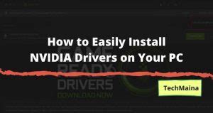 How To Install NVIDIA Drivers On Your PC 2025 TechMaina