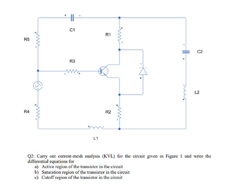 Solved Question Carry Out Current Mesh Analysis KVL For Chegg