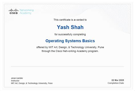 certification operatingsystems cisconetworkingacademy learning