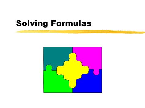 solving formulas ppt download