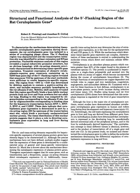 Pdf Structural And Functional Analysis Of The 5 Flanking Region Of
