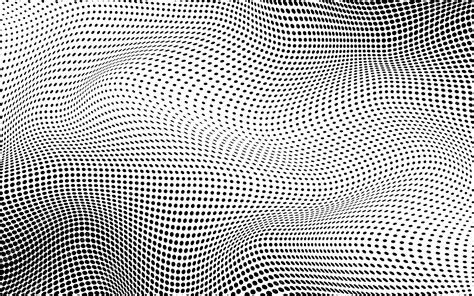 Premium Vector Halftone Background With Dots Wavy Half Tone Effect