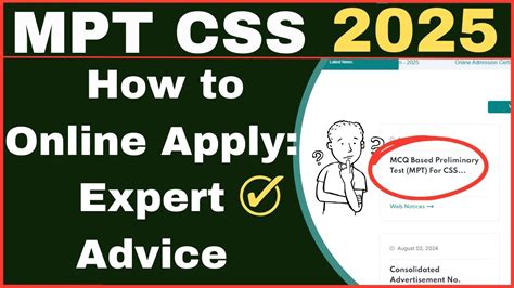 how to apply for mpt css 2025 mpt css 2025 online apply in details and compelete method