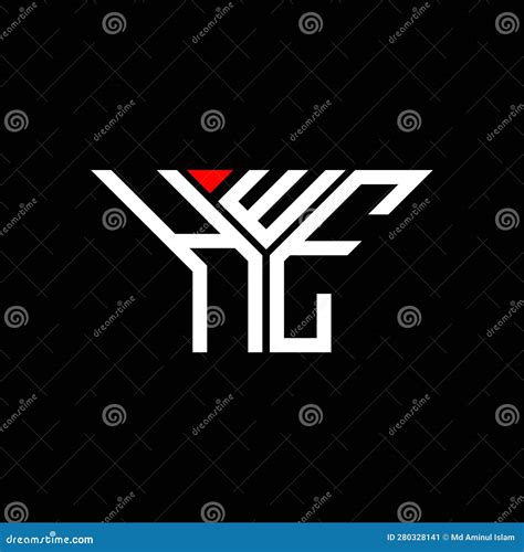 Hwe Letter Logo Creative Design With Vector Graphic Hwe Simple And