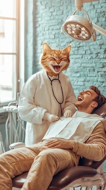 Нереальный кот дантист нейросети искусственныйинтеллект ии Ai Cat Neuro Youtube