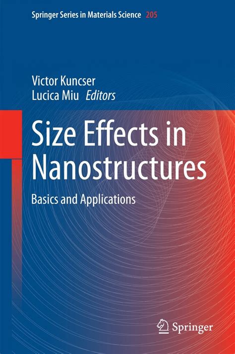 Size Effects In Nanostructures Basics And Applications Premiumjs Store