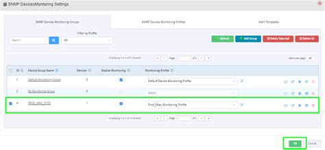 Creating New Interface Monitoring Groups And Profiles Network Monitoring Tools