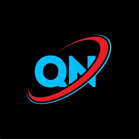 QN Logo QN Design Blue And Red QN Letter QN Letter Logo Design Initial Letter QN Linked