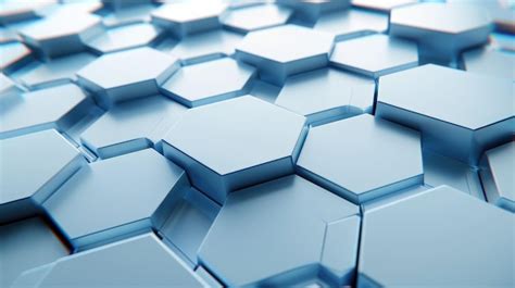 Geometric Wallpaper With A Repeating Pattern Of Interconnected Hexagons Premium AI Generated Image