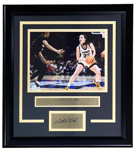 Caitlin Clark Iowa Hawkeyes Custom Framed Photo Pristine Auction
