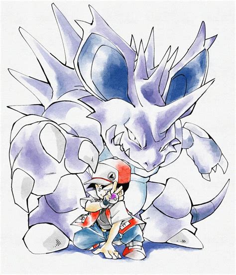 Red And Nidoking Pokemon And 1 More Drawn By Fenyon Danbooru