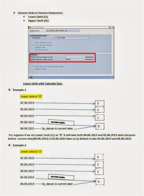 sap bw bi generic delt in generic datasource upper and lower limit