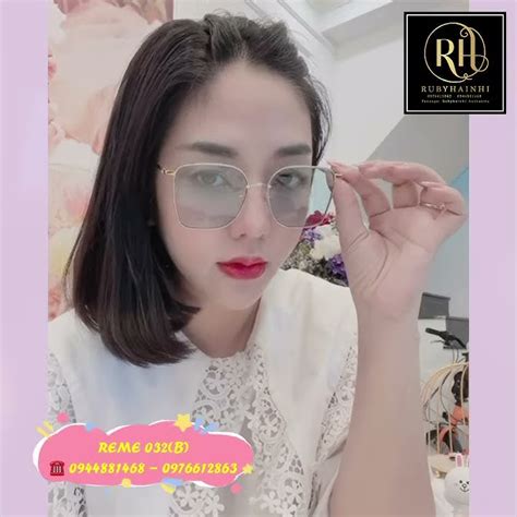 Reme 032 B Ruby Hai Nhi Giới Thiệu Dòng Kính Kim Loại Lens Xanh Da Trời Của Gentle Monster