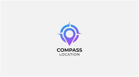 Compass Location Icon Vector Logo Design Illustration Premium Vector