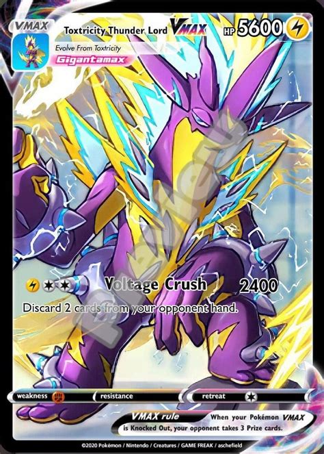 Toxtricity Vmax Gx Ex Vstar Ash Ketchum Gx Pokemon Card Etsy Australia