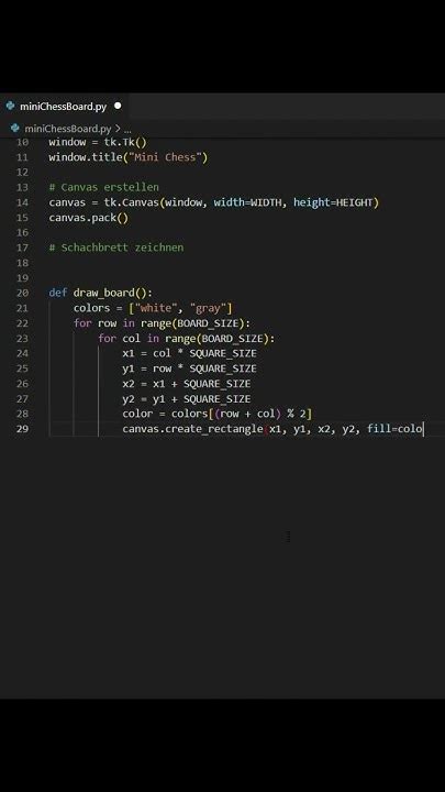 mini chess board in python tkinter tutorial youtube