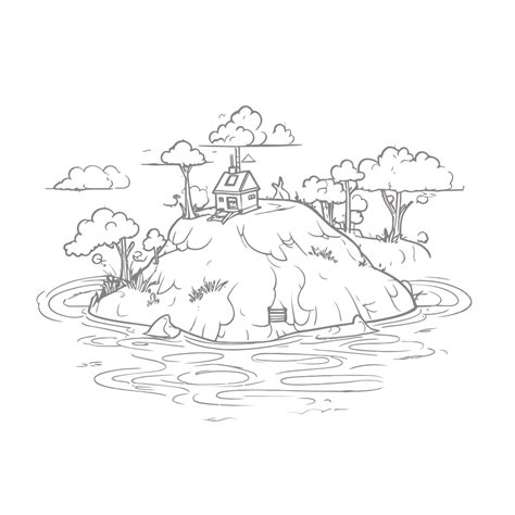 Island Pictures Drawing