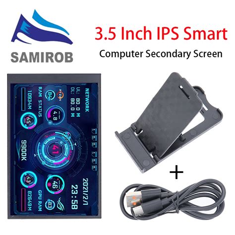 35ips Usb Tipo C Pc Tela Secundária Para Cpu Gpu Ram Hdd Monitoramento 320x480 Display Lcd