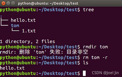 Ubuntu创建、删除文件及目录命令ubuntu Rmkdir Rmdir Rm Csdn博客