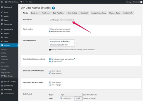 Hide Plugin Menu Wp Data Access