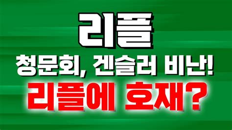 리플 Sec 패소 리플 승소 가능성 높아진다 Youtube