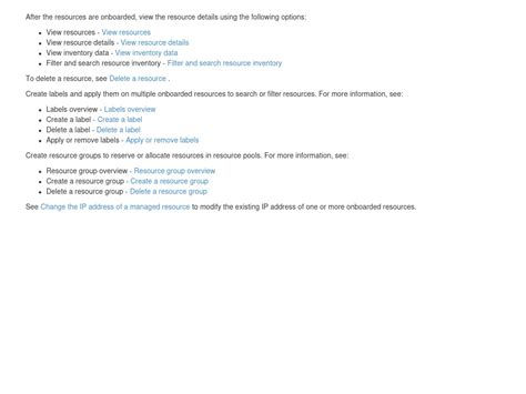 Managing Resources Overview Dell Telecom Infrastructure Automation Suite 2 3 Infrastructure