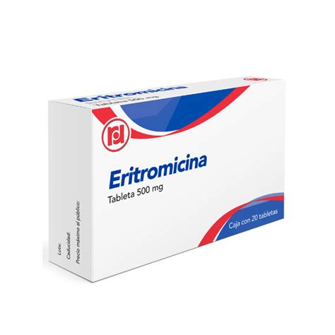 Eritromicina 500 Mg 20 Tabletas Zafir Medical Center