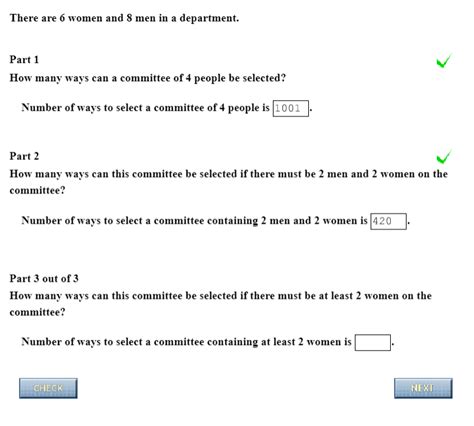Solved There Are 6 Women And 8 Men In A Department Part 1 Chegg Com