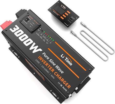Litime 3000w Pure Sine Wave Inverter Charger 12v Dc To