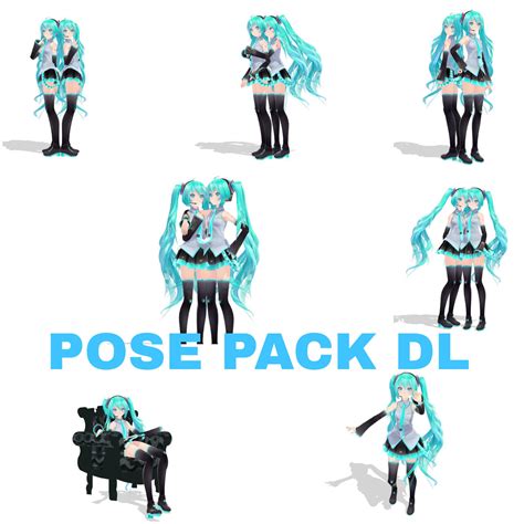 Mmd Pose Pack Dl By 0zashaa0 On Deviantart